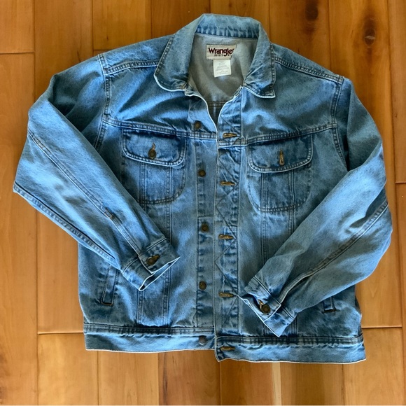 Wrangler | Jackets & Coats | Vintage Wrangler Rugged Wear Denim Jean ...